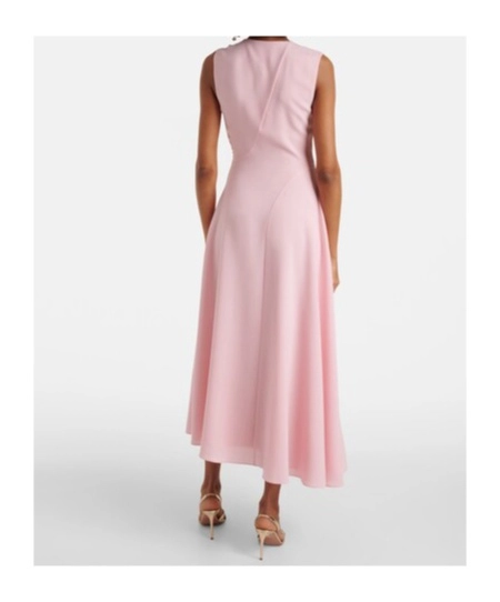 ROKSANDA Miral Asymmetric Satin Midi Dress
