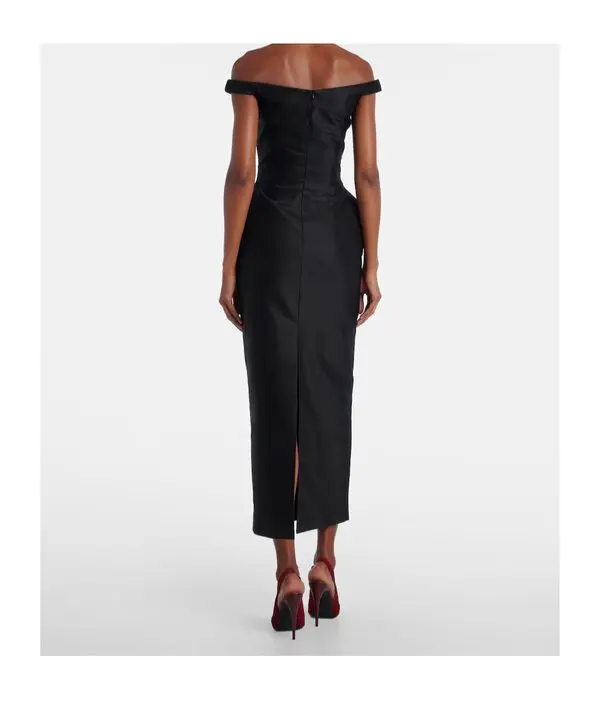 Magda Butrym Off-shoulder Cotton Bustier Dress