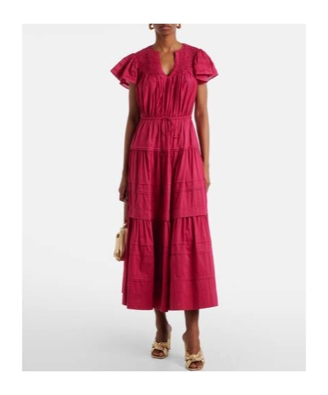 Ulla Johnson Pleated Midi Dress