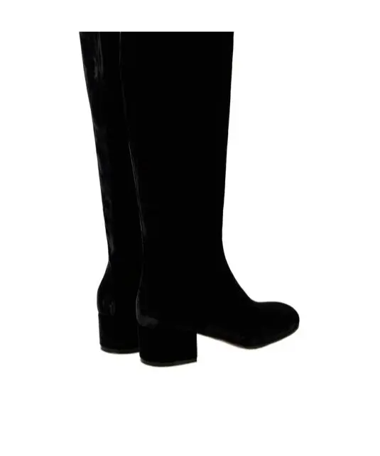 GIANVITO ROSSI Velvet Knee-high Boots