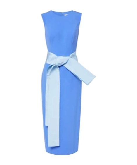 Carolina Herrera Crêpe Cocktail Dress - Blue