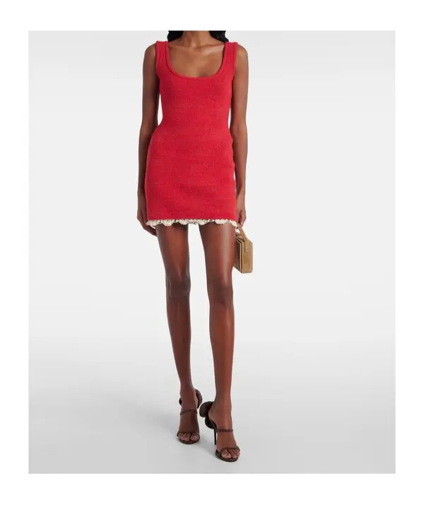 Magda Butrym Lace-trimmed Mini Dress