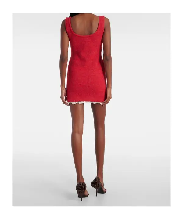 Magda Butrym Lace-trimmed Mini Dress