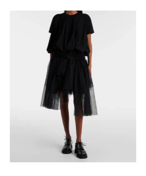 Comme Des Garçons Mesh Midi Skirt
