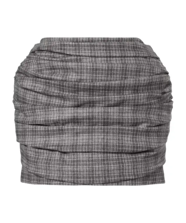 Magda Butrym Plaid Midi Skirt