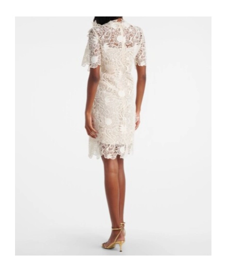 Oscar De La Renta Floral Lace Minidress