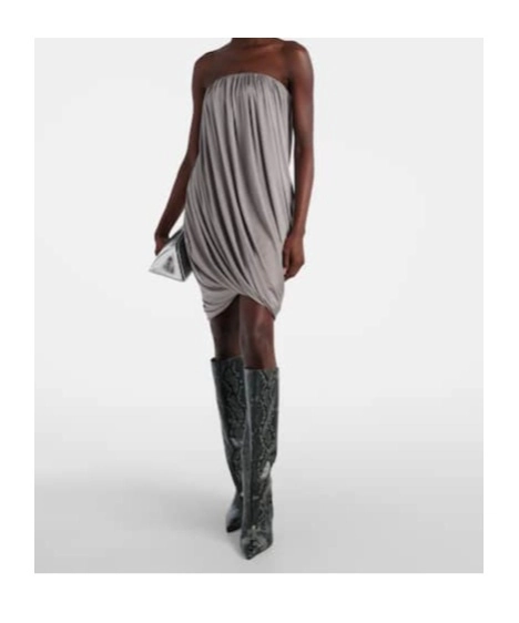 Attico Draped Jersey Minidress