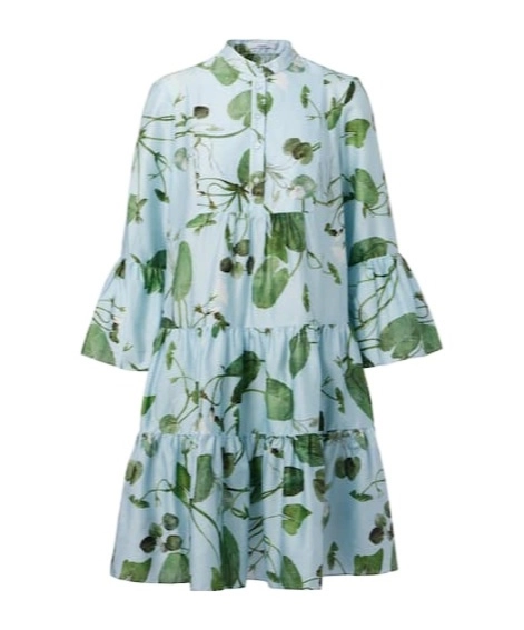 Erdem Tiered Floral Cotton Minidress