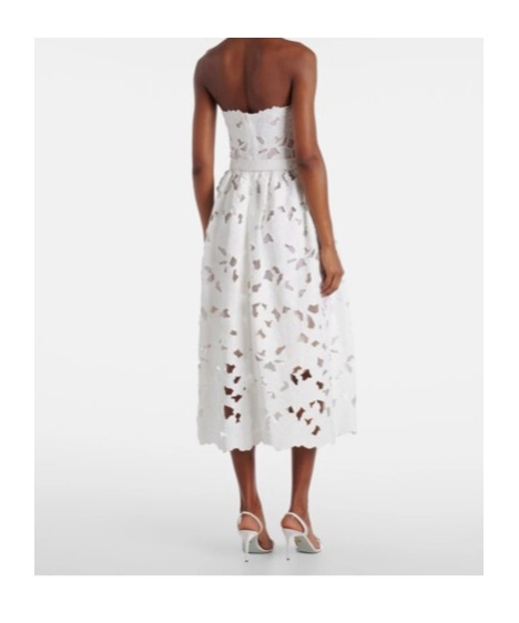 Oscar De La Renta Lace Bustier Dress