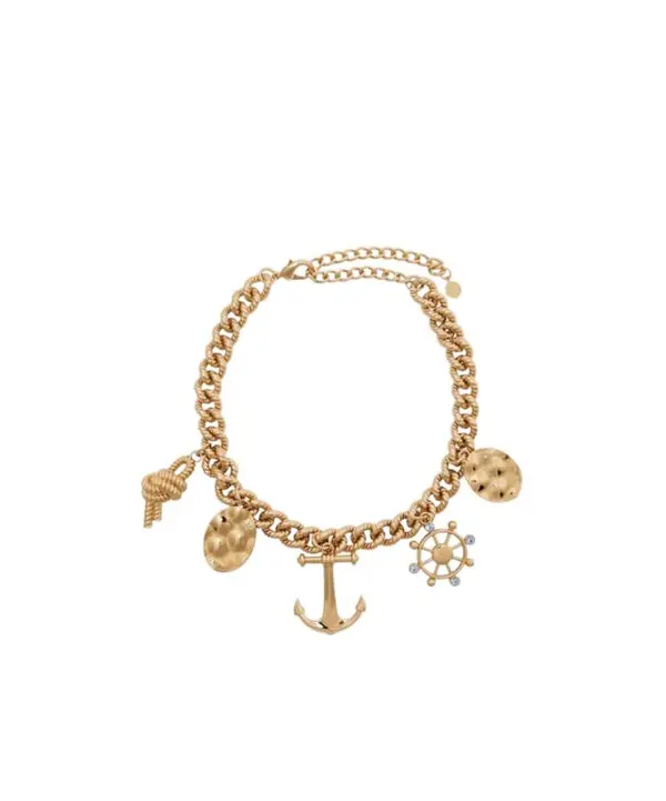 Rabanne Gold-plated Brass Charm Necklace - Yellow