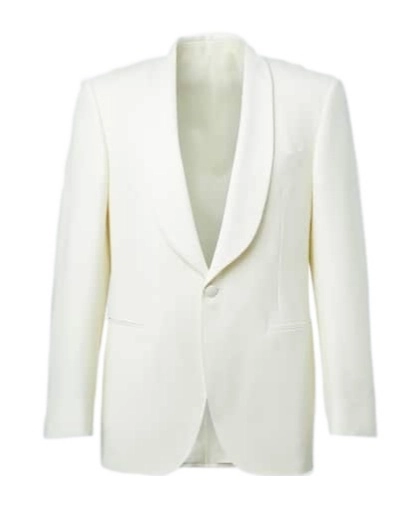 Canali Wool Suit Jacket - White