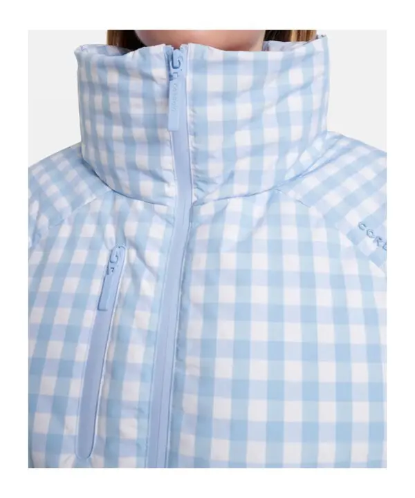 Cordova Plaid Long-sleeved Down Jacket