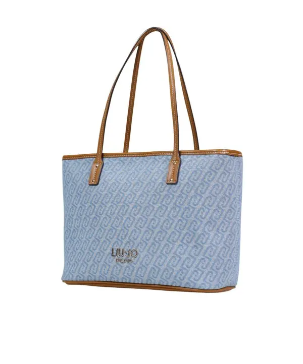 Liu Jo Jacquard Denim Tote Bag