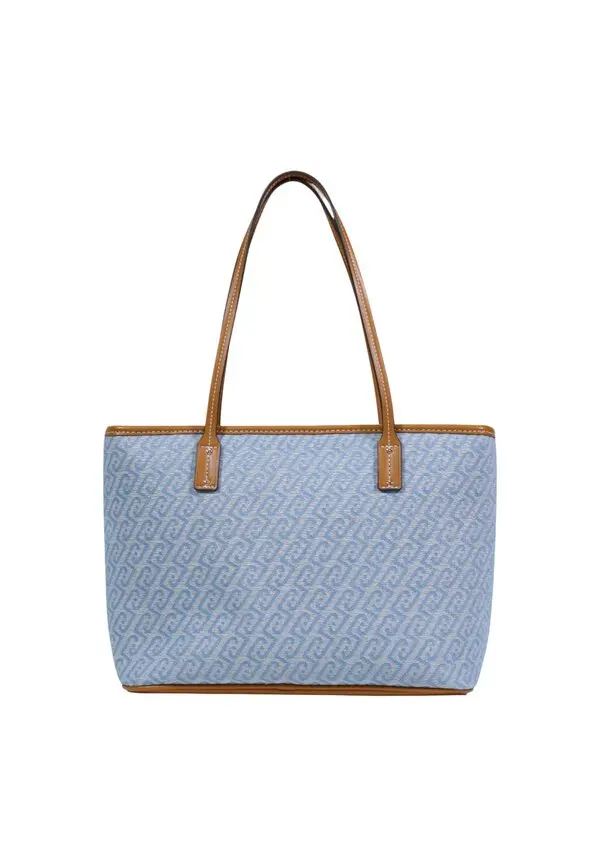 Liu Jo Jacquard Denim Tote Bag