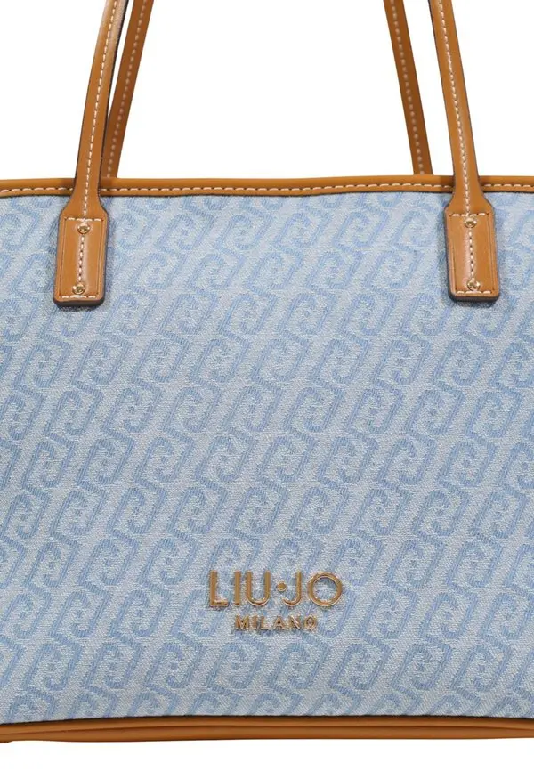 Liu Jo Jacquard Denim Tote Bag