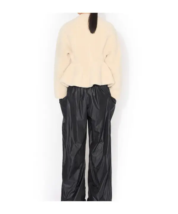 Alaïa Shearling Peplum Jacket