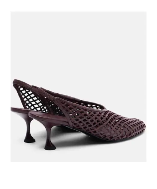 Proenza Schouler Perforated Leather Slingback Pumps - Black