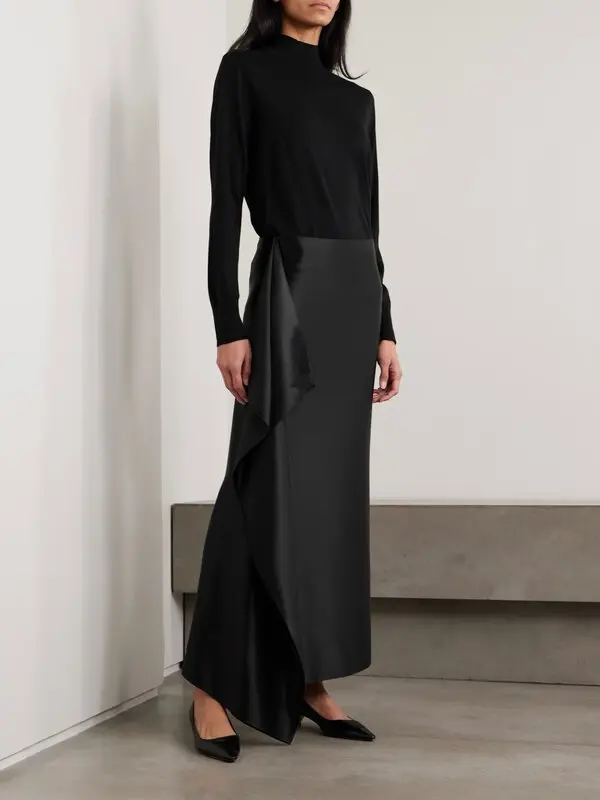 THE ROW Athalia Pleated Midi Skirt