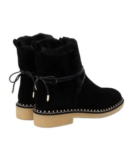 AQUAZZURA Trimmed Suede Ankle Boots
