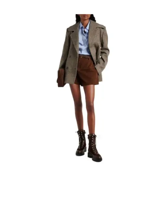 AQUAZZURA Shearling-trimmed Suede Lace-up Boots