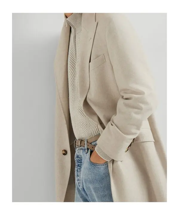 Brunello Cucinelli Cashmere Button Coat