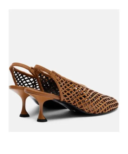 Proenza Schouler Leather Slingback Pumps - Brown