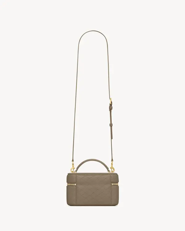 Saint Laurent Gaby Vanity Bag In Lambskin - Light Brown