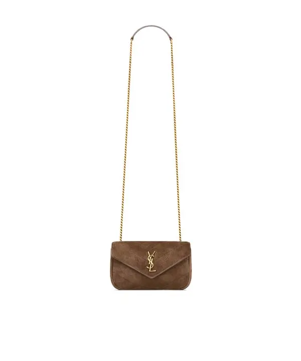Saint Laurent Flap Shoulder Bag - Brown