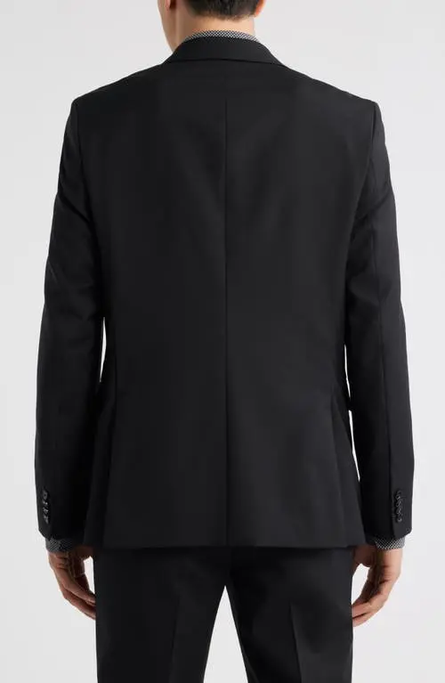 BOSS Houston Solid Wool Suit Jacket - Black