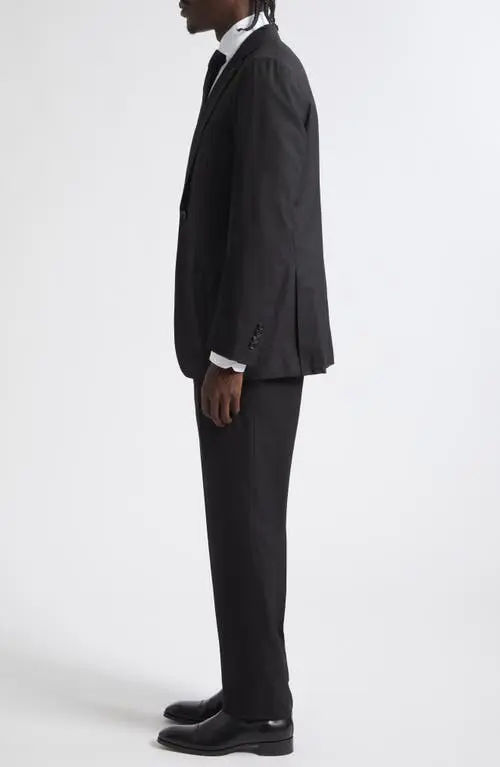 Isaia Sanita Solid Super 160s Wool Suit
