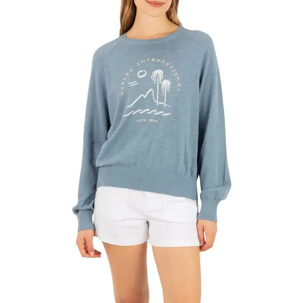 Hurley Cotton Graphic Crewneck Sweater