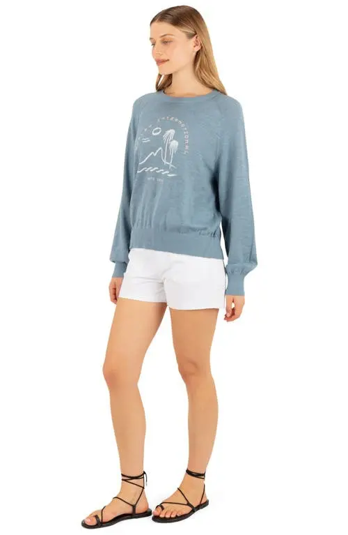 Hurley Cotton Graphic Crewneck Sweater