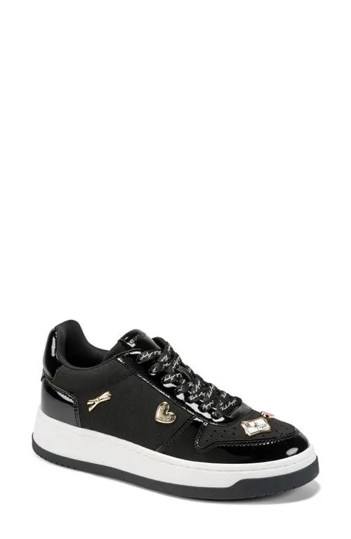 Karl Lagerfeld Paris Channing Embellished Lace-up Platform Sneaker - Black