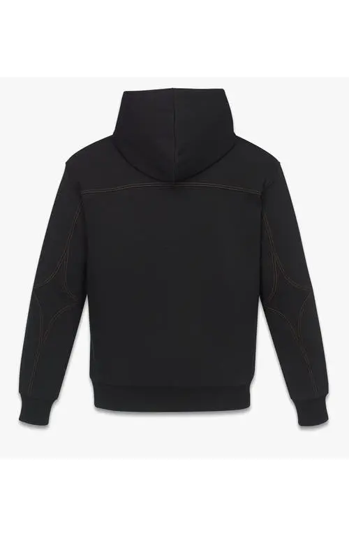 Mcm Logo Stitch Ponte Hoodie