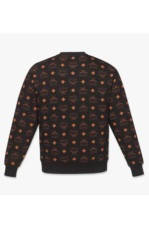 Mcm Maxi Monogram Print Organic Cotton Sweatshirt