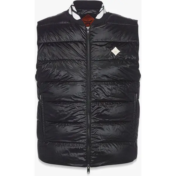 Mcm Packable Down Vest In Econyl - Black