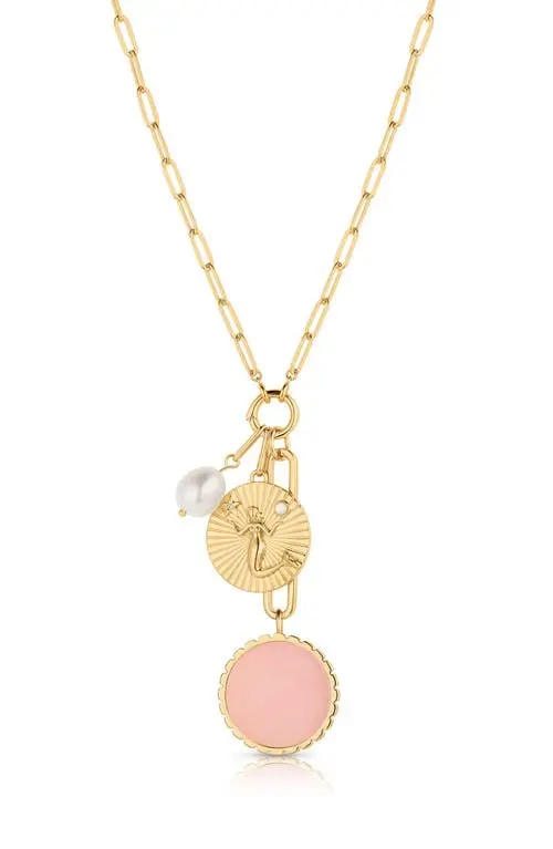 THATCH Paradiso Necklace - Pink Jade