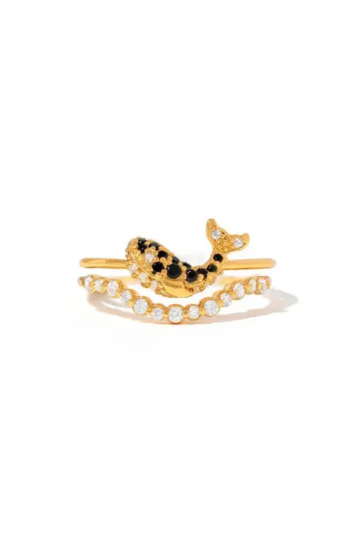 GIRLS CREW Whale Stacking Ring Set