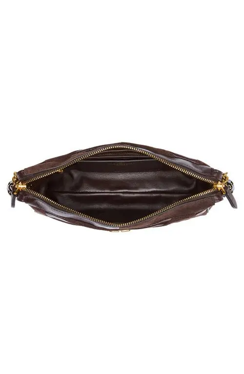Valentino Garavani Small Leather Shoulder Bag With Panther Detail - Brown