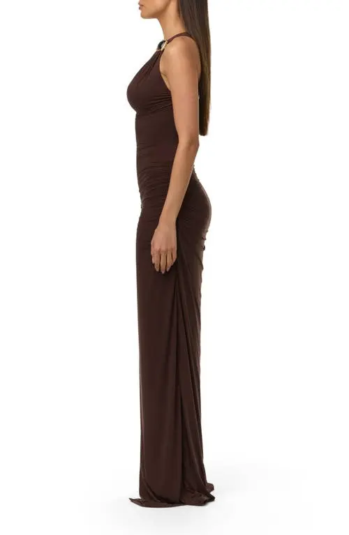 Naked Wardrobe High Slit Maxi Dress