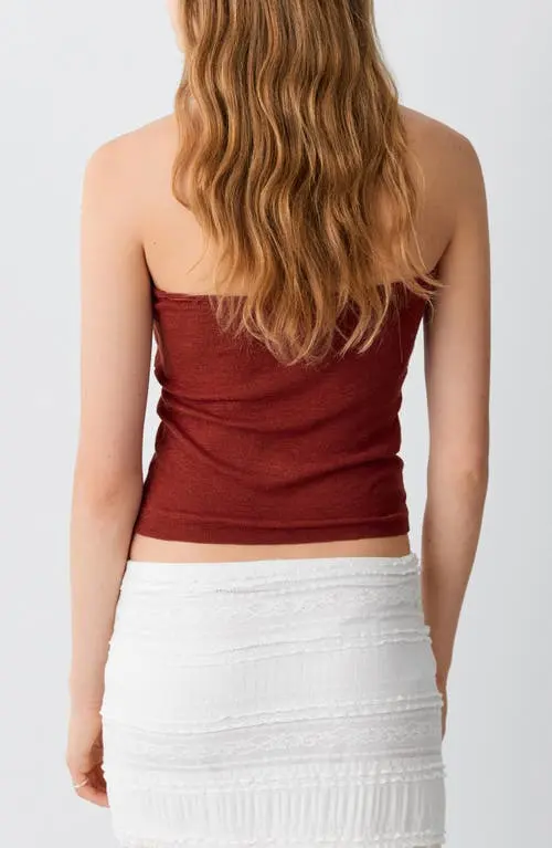 Mango Double Breasted Halter Top