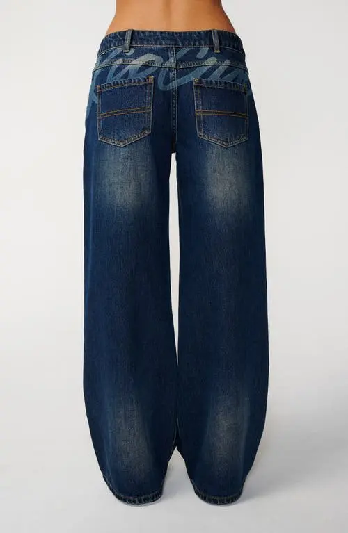 Rip Curl Archive Low Rise Baggy Wide Leg Jeans