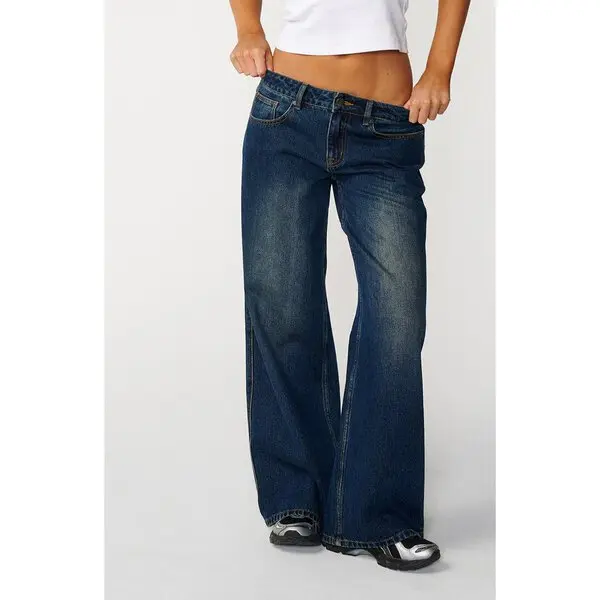 Rip Curl Archive Low Rise Baggy Wide Leg Jeans