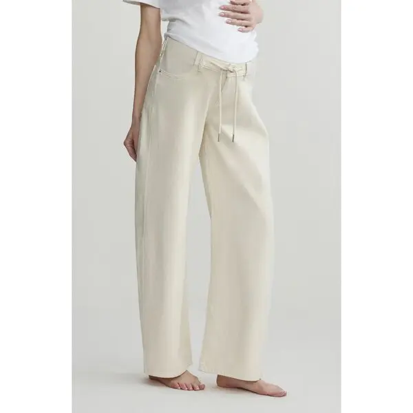 DL1961 Maternity Taylor Relaxed Barrel Jeans - Flax Aura
