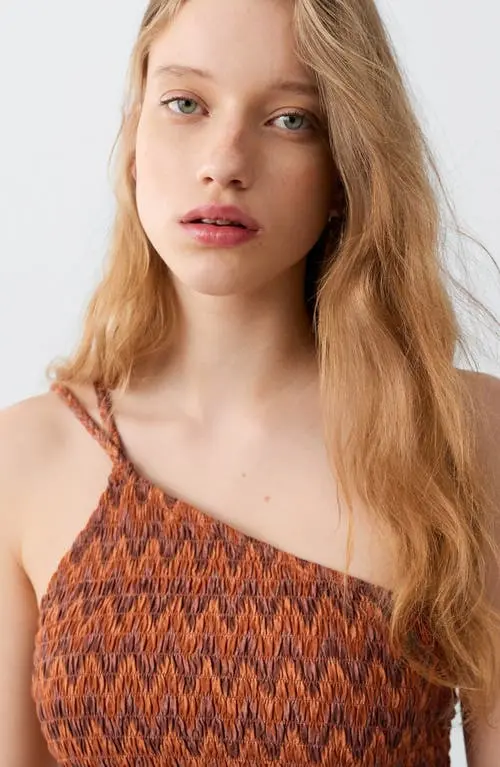 Mango Asymmetrical Printed Top