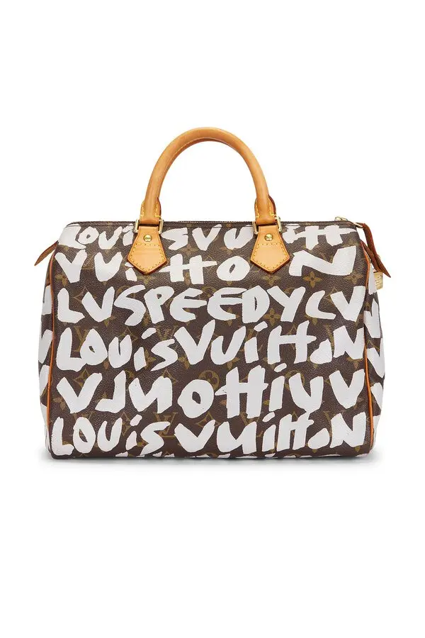 LOUIS VUITTON X Stephen Sprouse Monogram Graffiti Speedy 30 Handbag - Brown
