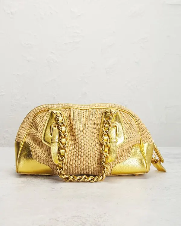 FWRD RENEW Prada Paglia &amp; Cinghiale Handbag