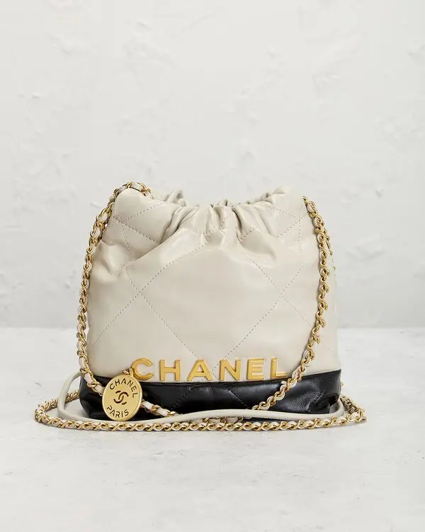 FWRD RENEW Chanel Lambskin Mini 22 Hobo Bag