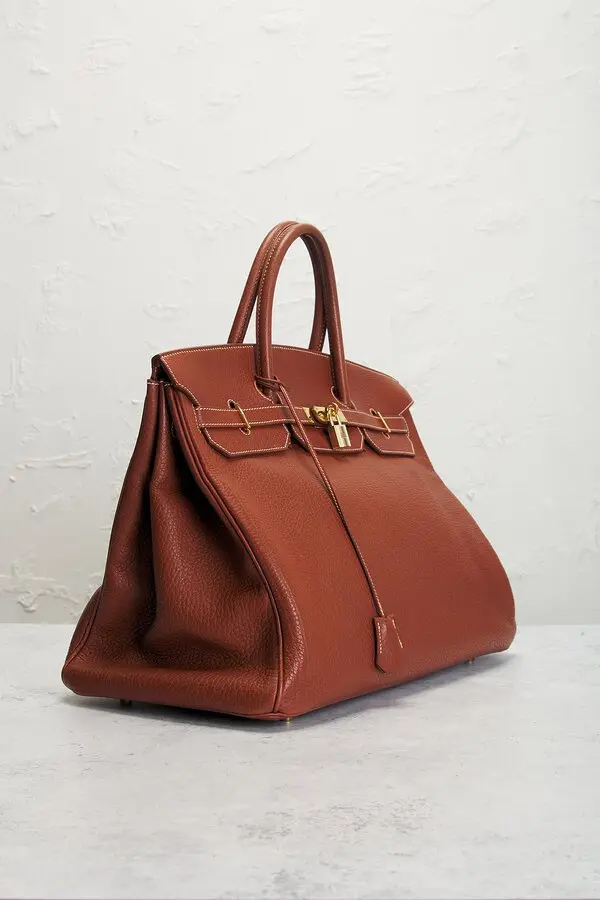 Hermès Togo Birkin 40 Retourne Handbag - Noisette