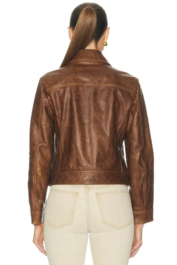 NILI LOTAN Susannah Leather Jacket